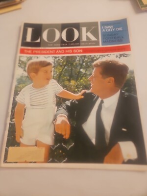 Vintage 1963 December 3, LOOK Magazine, President & His Son Exclusive ...