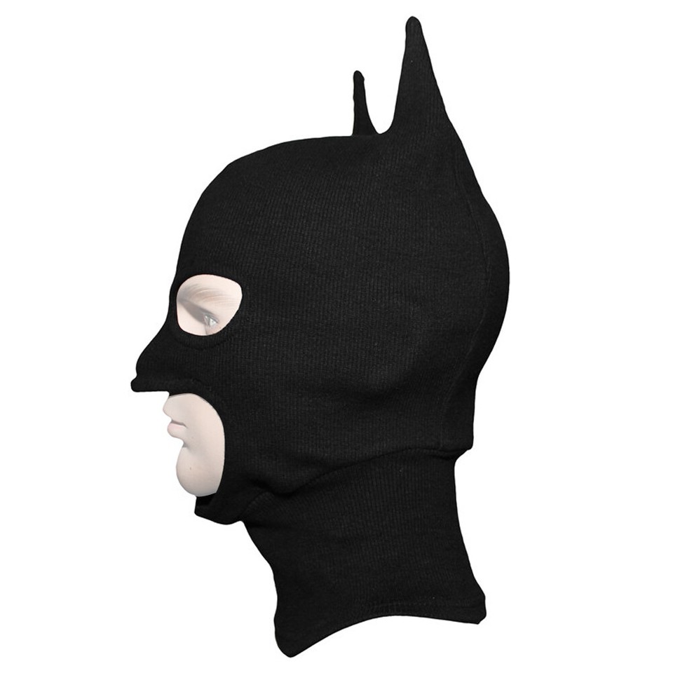 Batman Bat Fabric Black Mask Balaclava Helmet Face Hood Halloween Prop ...
