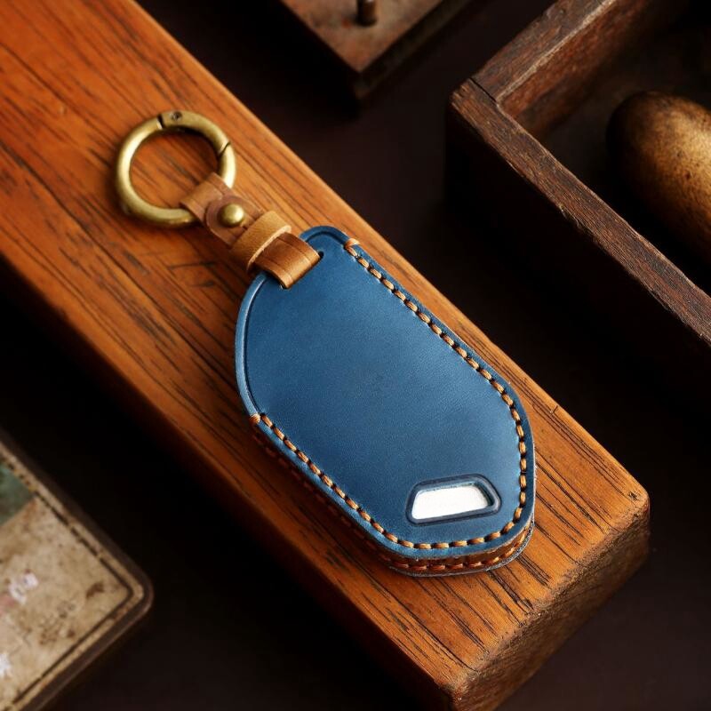 6 Button Leather Car Key Fob Case Cover For Kia Sorento EV9 Picanto GT ...