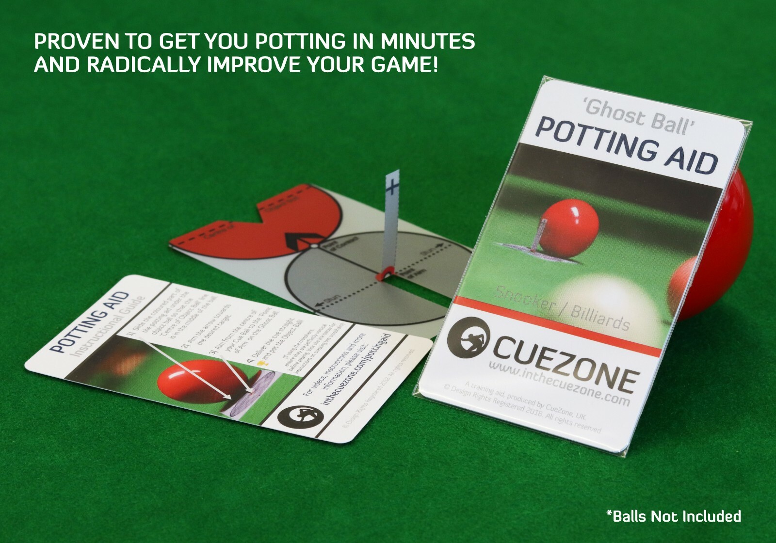 Ghost Ball Snooker/Billiards Potting Aid - Snooker Gift Accessories for ...