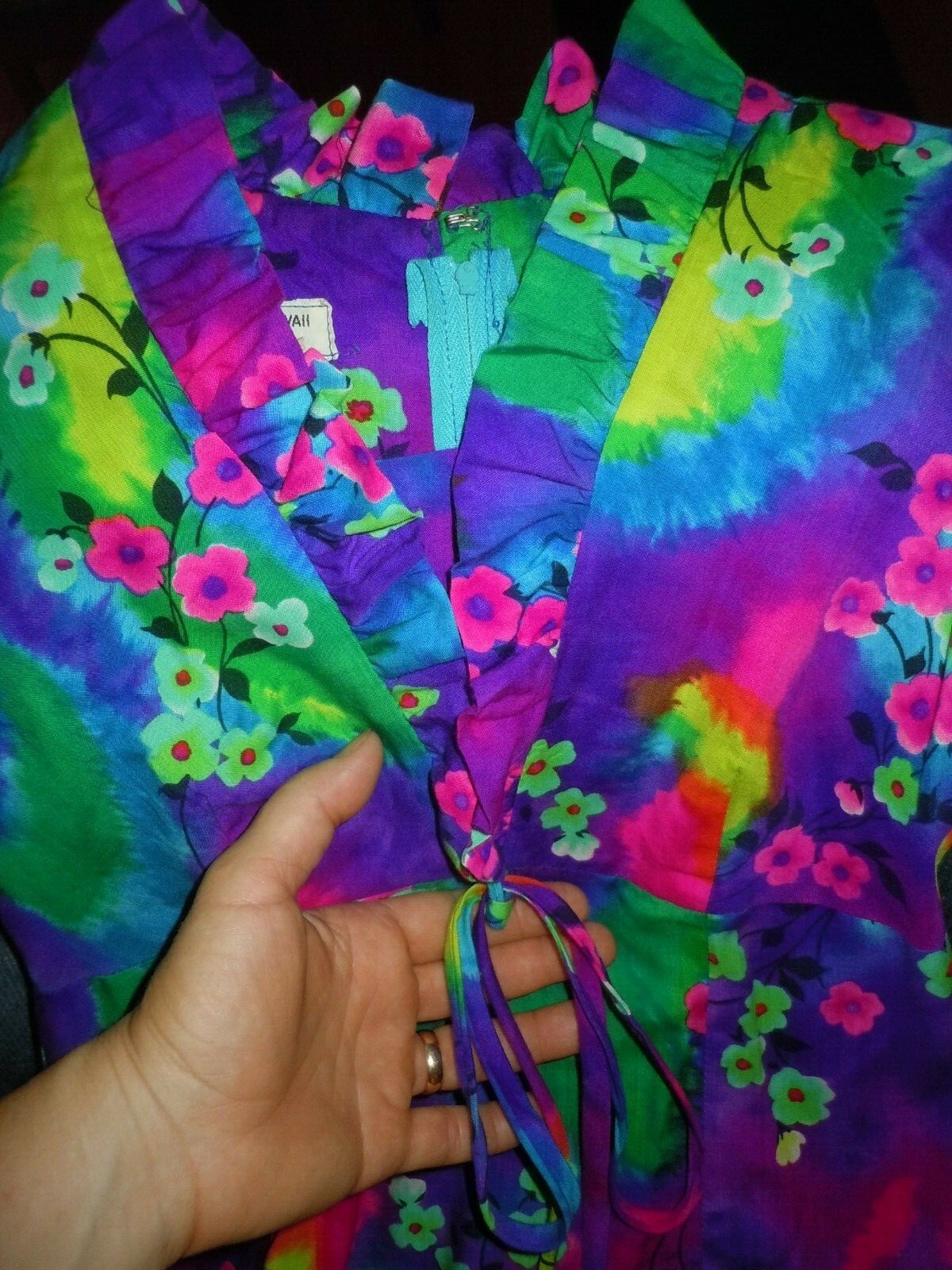 Vintage Hawaiian MuuMuu Made In Hawaii Mu Mu Dress RN 37359 Style 219 ...