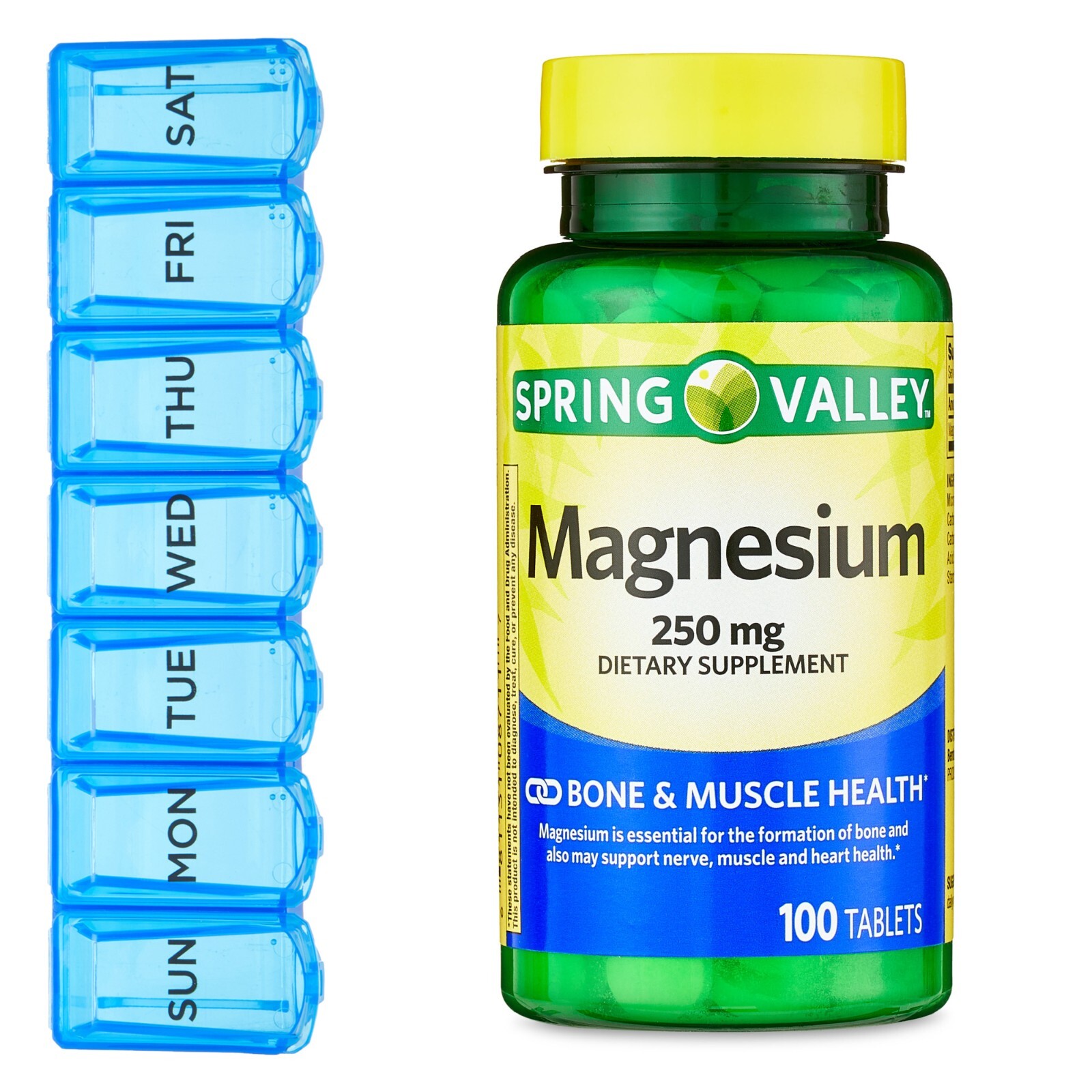 Magnesium - Bone & Muscle Health Dietary Supplement Tablets, 250 mg ...