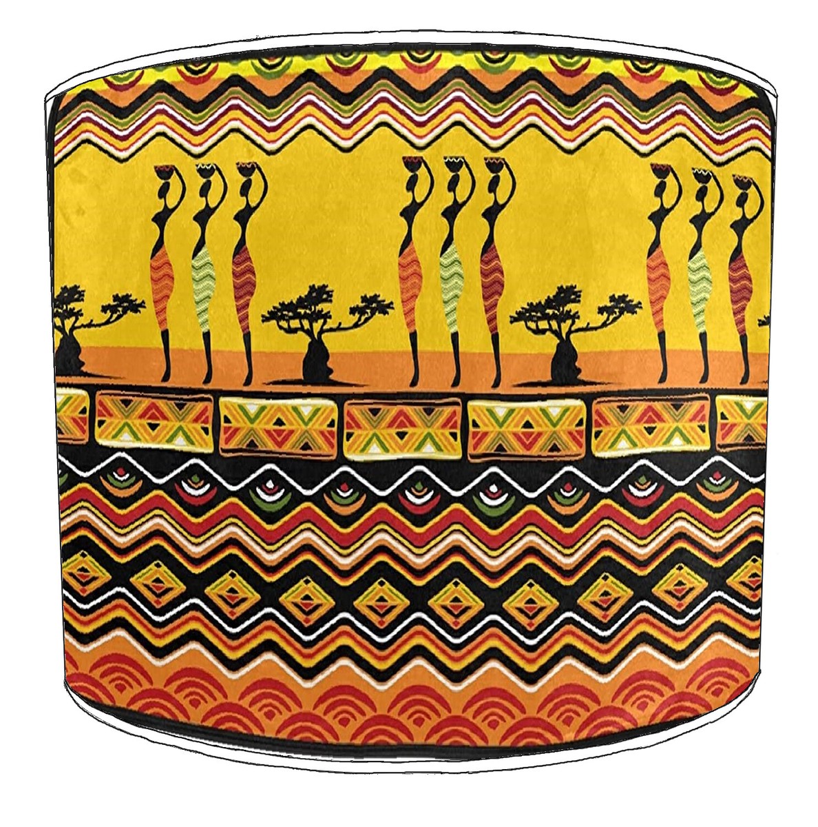 African Tribal Pattern Border