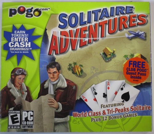 Video Game PC POGO Solitaire Adventures World Class & Tri-Peaks NEW ...