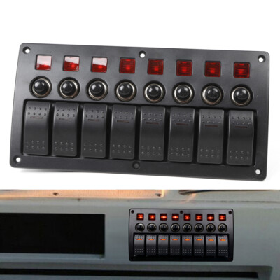 3in1 Switchboard Fuse Switch Switching Panel For Marine Car Boat DC 12V ...