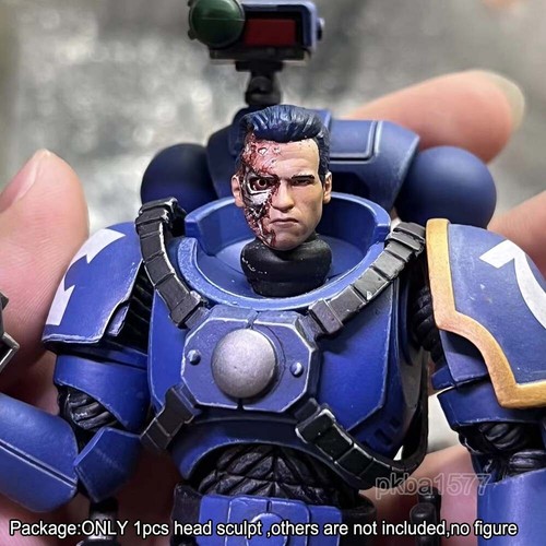 Premium 1/18 Battle Damage Arnold Head Sculpt For 3.75" Joytoy Figure ...