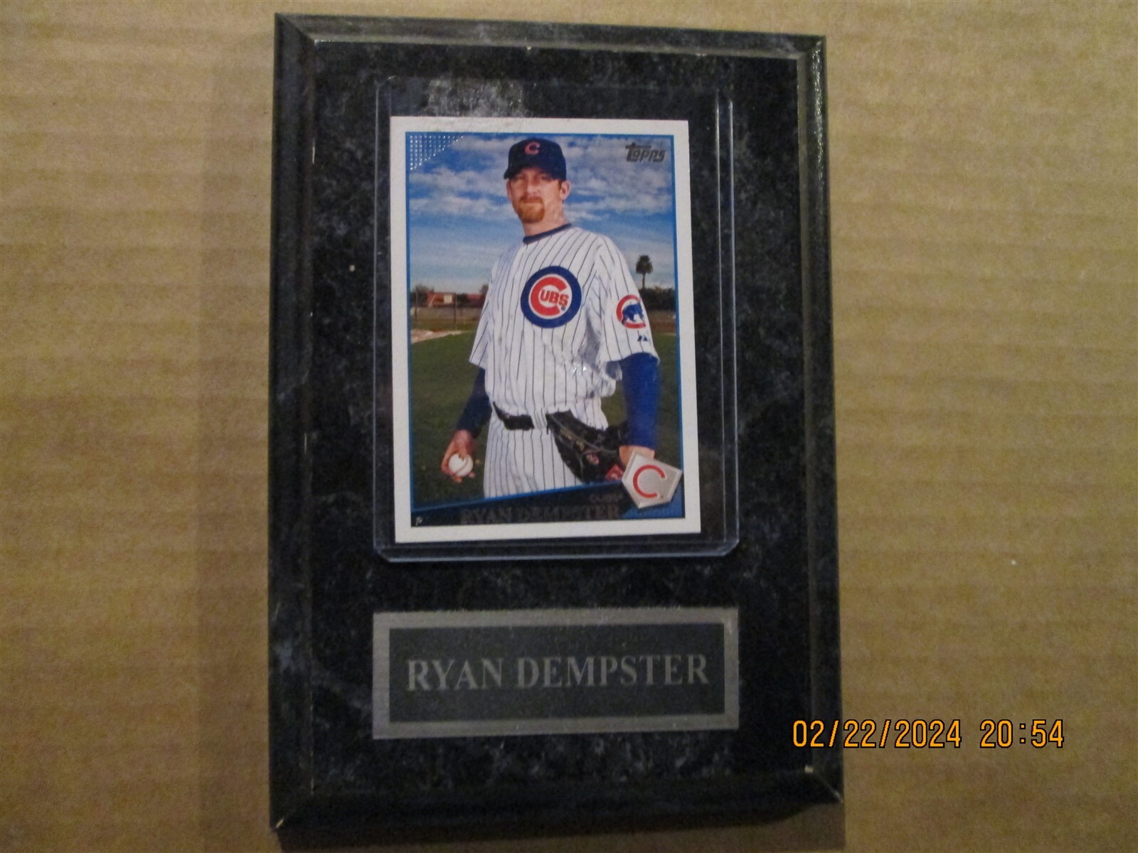 MLB Chicago Cubs Vintage 2009 Topps Ryan Dempster Team Logo Baseball ...