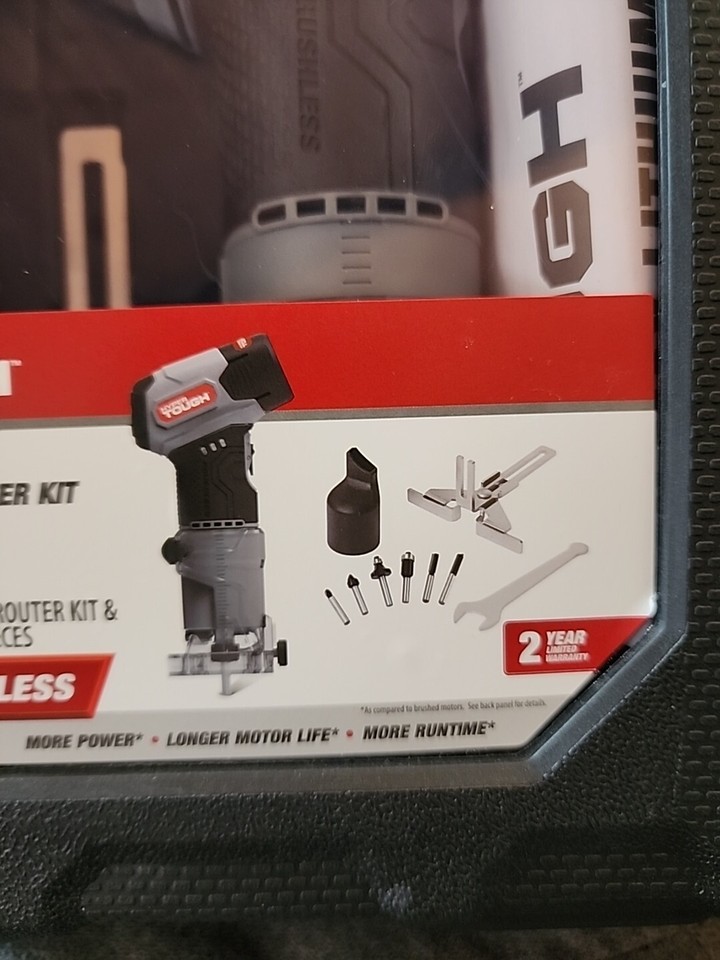 NEW CORDLESS ROUTER KIT Hyper Tough 12-Volt Max Portable 13 Piece Kit ...