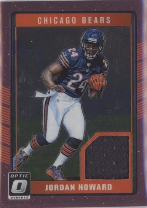2016 Donruss Optic - Rookie Threads Jordan Howard #DRT-JH Pink (MEM, RC ...