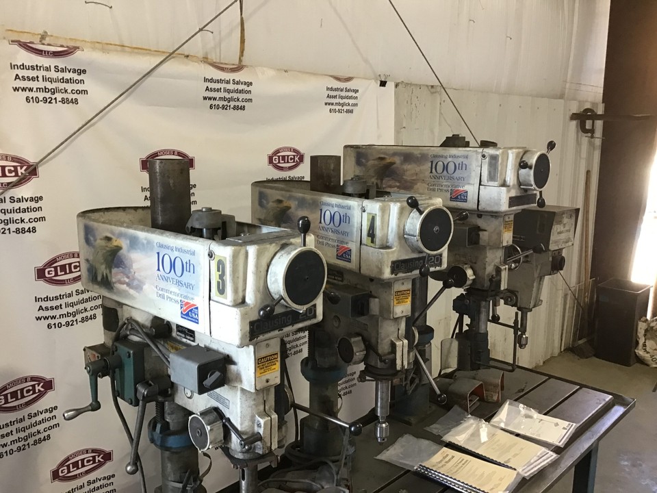 Clausing 2284 20in. Drill Presses Variable Speed Drive 1.5HP 1760RPM | eBay