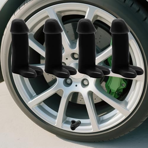 1.8 inch Tire Valve Stem Caps Funny | Prank Valve Stem Covers | Glow ...