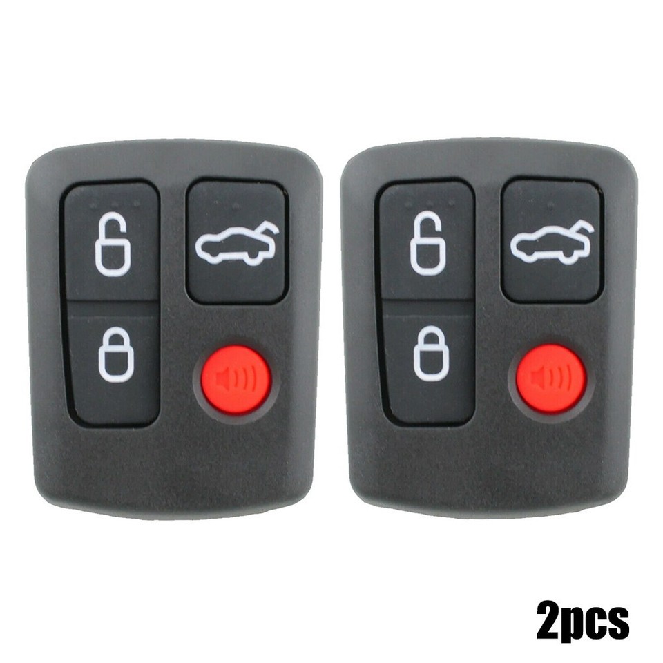 Remote Key Shell 2pcs Black Plastic 4 Buttons Car Electronics Repair ...