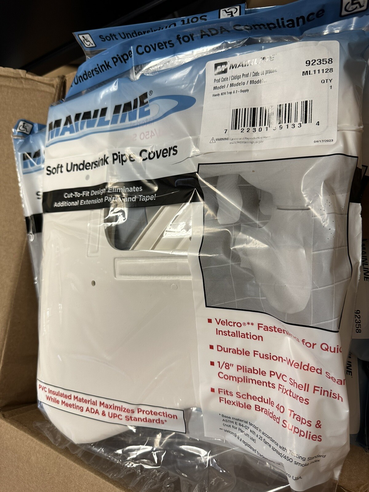 Mainline+ML11128+Soft+Ada+Trap+%26+2+Undersink+Pipe+Cover+Kit%2F+White ...