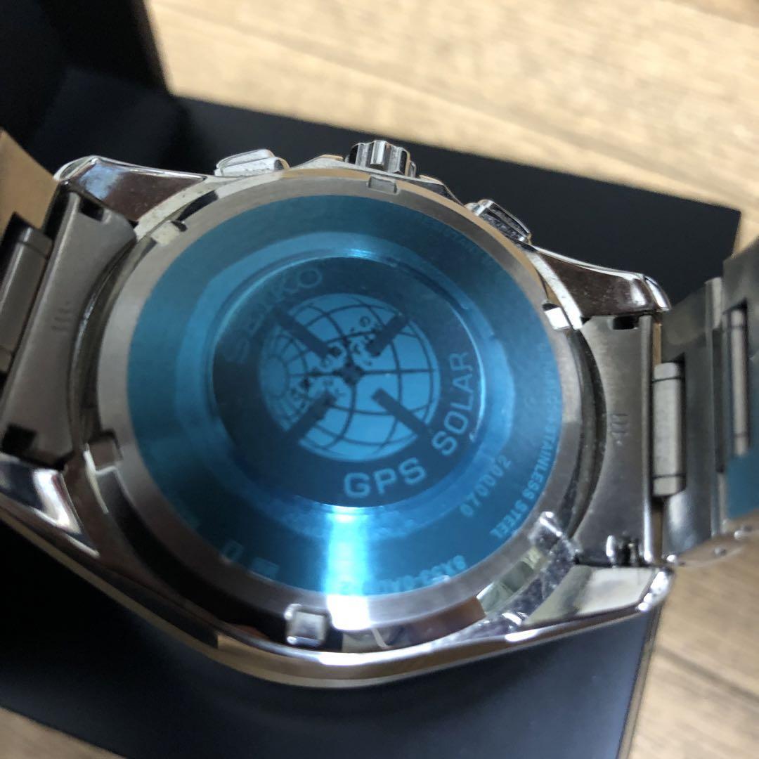 Seiko Astron 8X53 GPS Day Date Ceramic St.Steel Black Silver Solar Mens ...