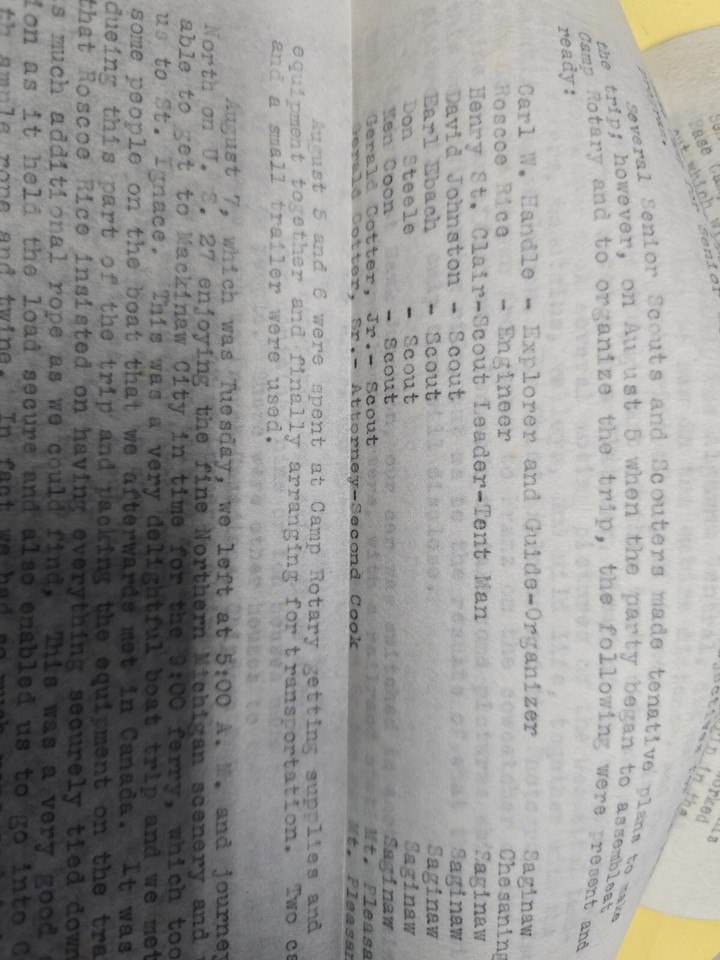 🔥 1945 WWII Era Maps Letters Notes Pictures Senior Scout Trip Canada ...