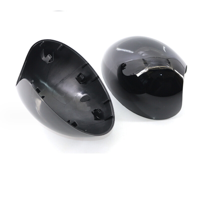 Pair For Mini Cooper R55 R56 Glossy Black Side View Manual Mirror Cover ...