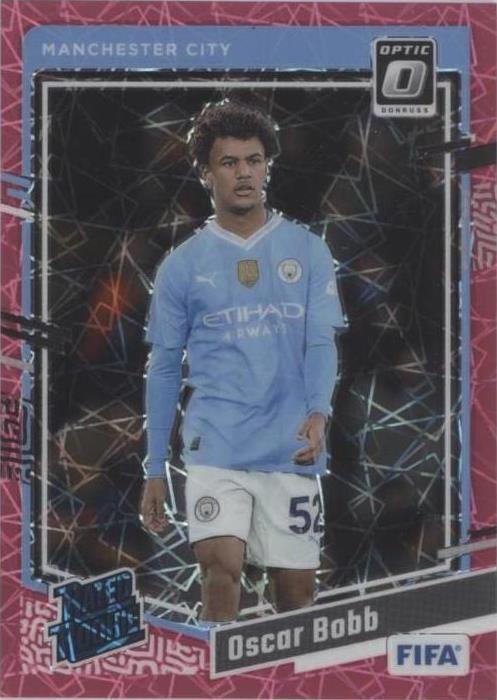 2023-24 Panini Donruss Fifa - Optic Rated Rookie Oscar Bobb #178 Pink ...