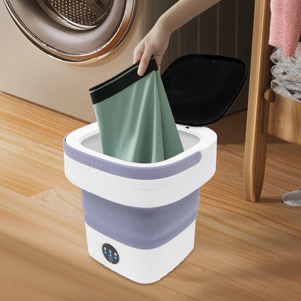 12L Portable Washing Machine 36W Mini Washer Foldable Travel Camping ...