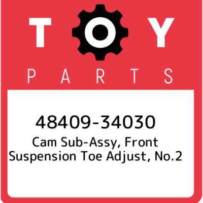 48409-34030 Toyota Cam sub-assy, front suspension toe adjust, no.2 ...