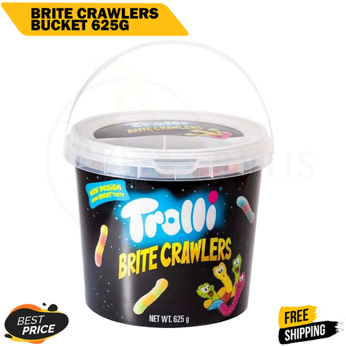 Trolli Brite Crawlers Bucket Lollies 625g | Free Shipping NEW AU | eBay