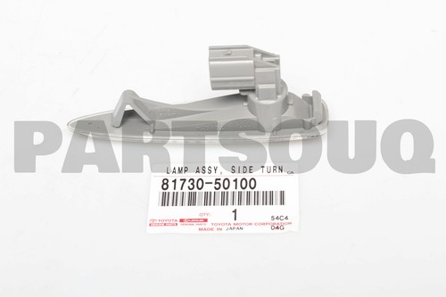 8173050100 Genuine Toyota LAMP ASSY, SIDE TURN SIGNAL, RH/LH 81730 ...