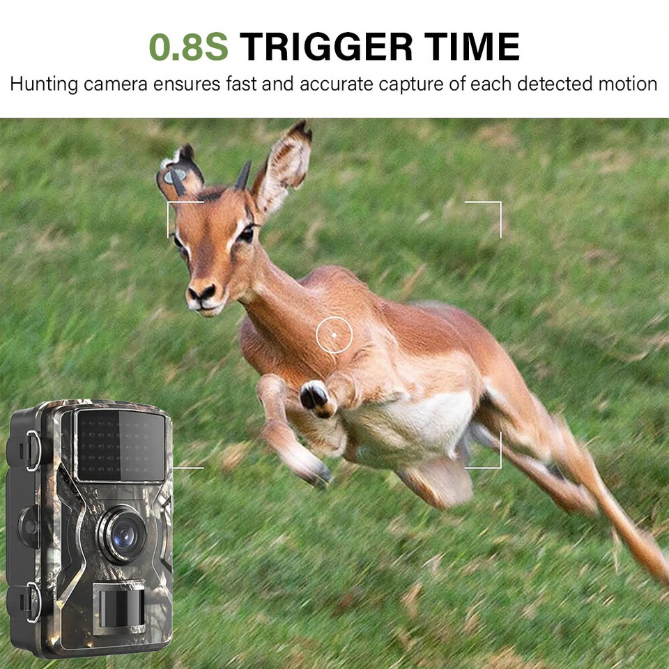 1080P Hunting Game Trail Camera Wildlife Waterproof Cam Night Vision+ ...