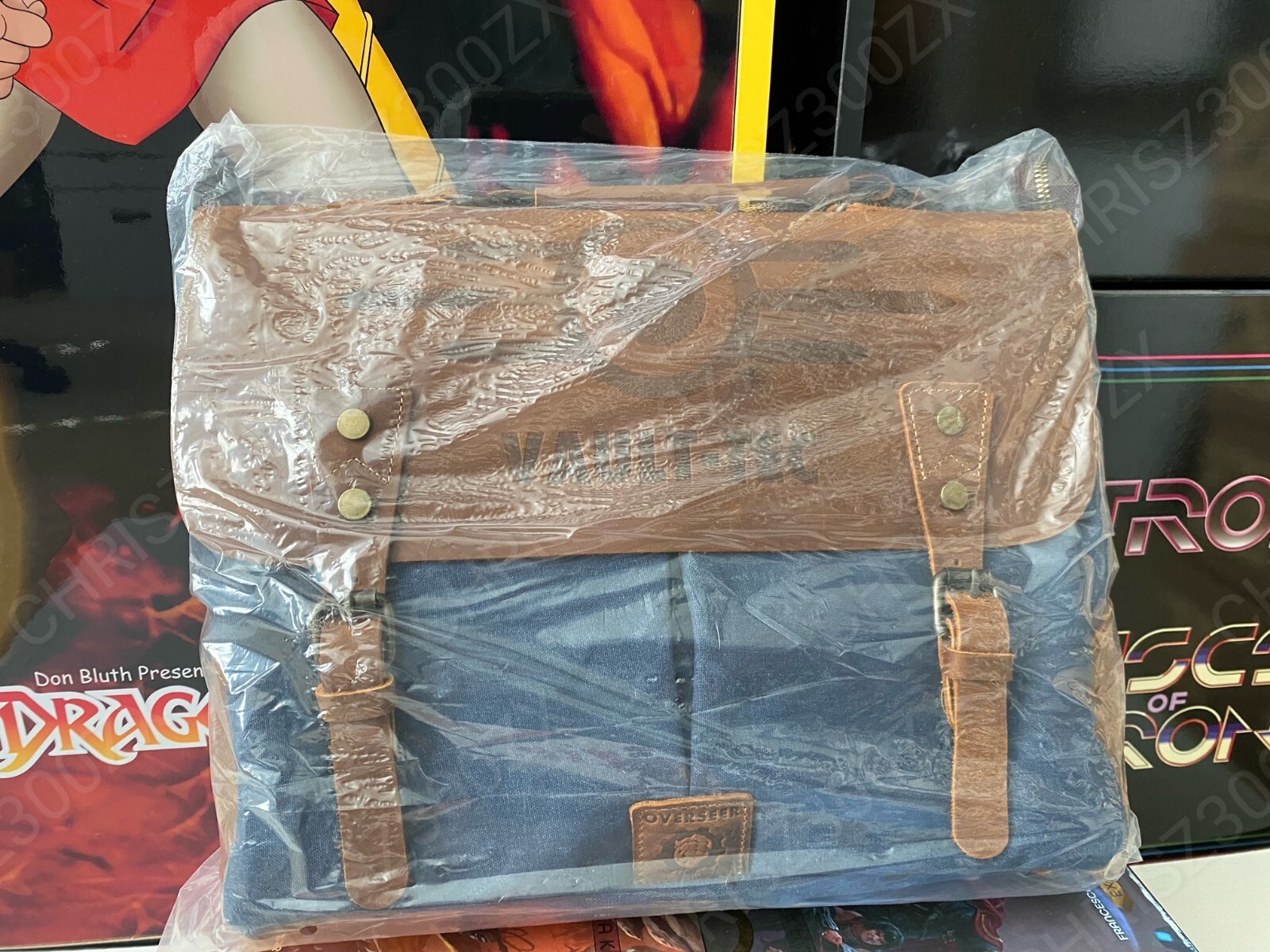 Fallout 76 New Vegas Vault Tec Overseer Leather Messenger Bag Backpack ...