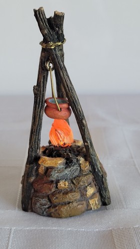 Fontanini Italy Lighted Camp Fire & Pot 3.5"H x 2"D Multicolor | eBay