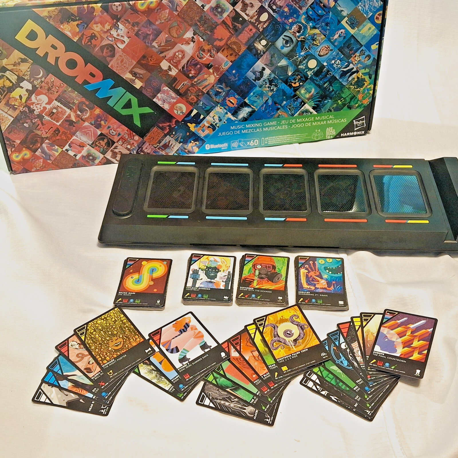 DropMix Game Board w/ 85 Cards Harmonix Hasbro Bluetooth Mixer 501 ...