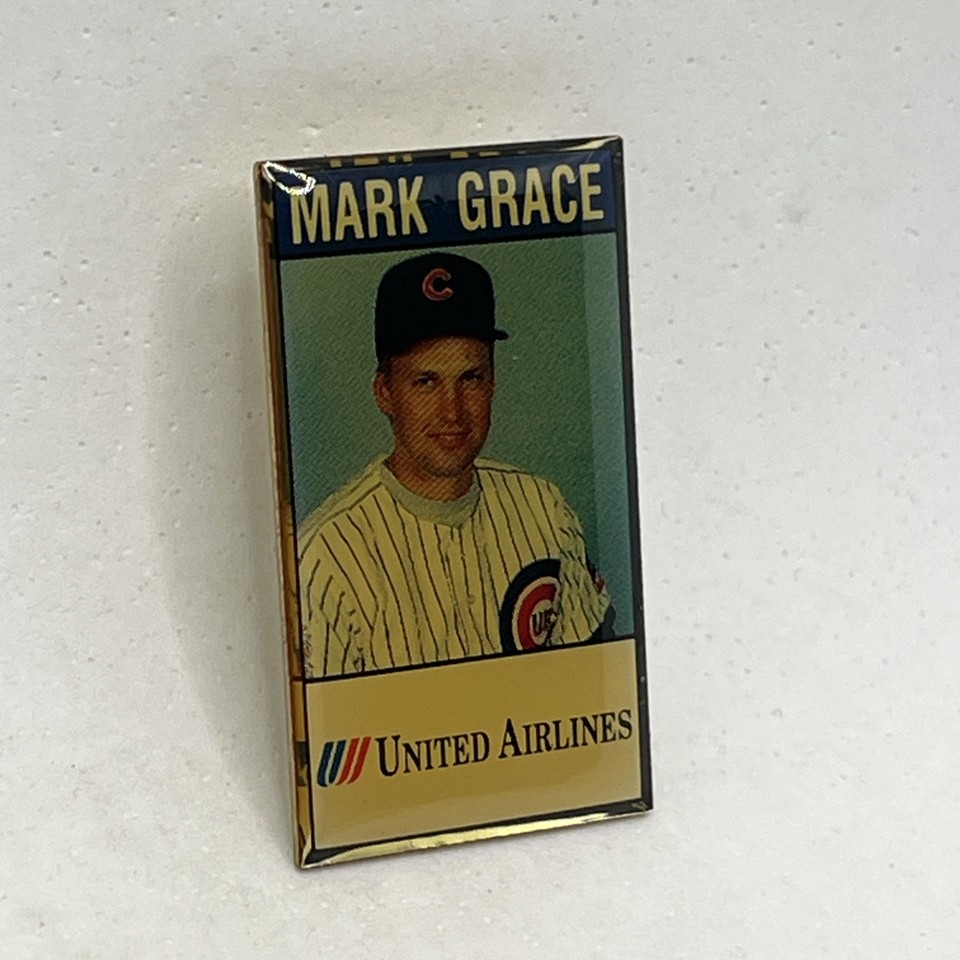 Mark Grace Chicago Cubs American Airlines MLB Baseball Enamel Lapel Hat ...