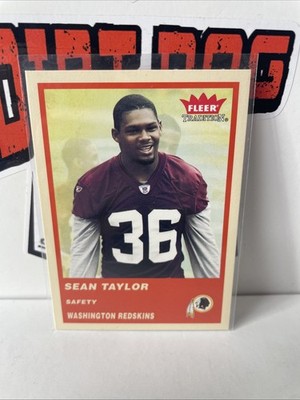 Sean Taylor RC 2004 Fleer Tradition Football Draft Day Red Rookie #340 ...