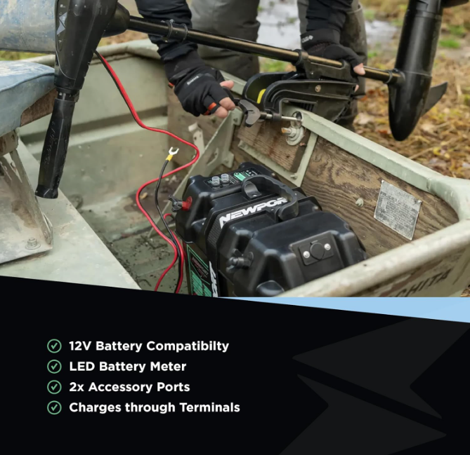 Trolling Motor Smart Battery Box Power Center with USB and DC Ports | eBay