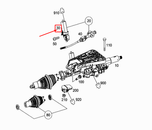 Mercedes-Benz C W204 Getriebehöhenverstellung A2044600025 NEU ORIGINAL ...