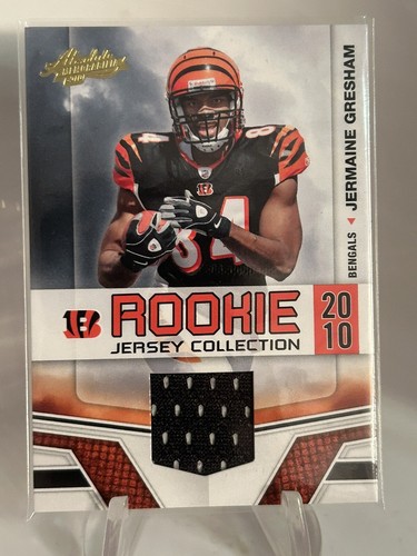 2010 Absolute JERMAINE GRESHAM Rookie Jersey Collection RC Cincinnati ...