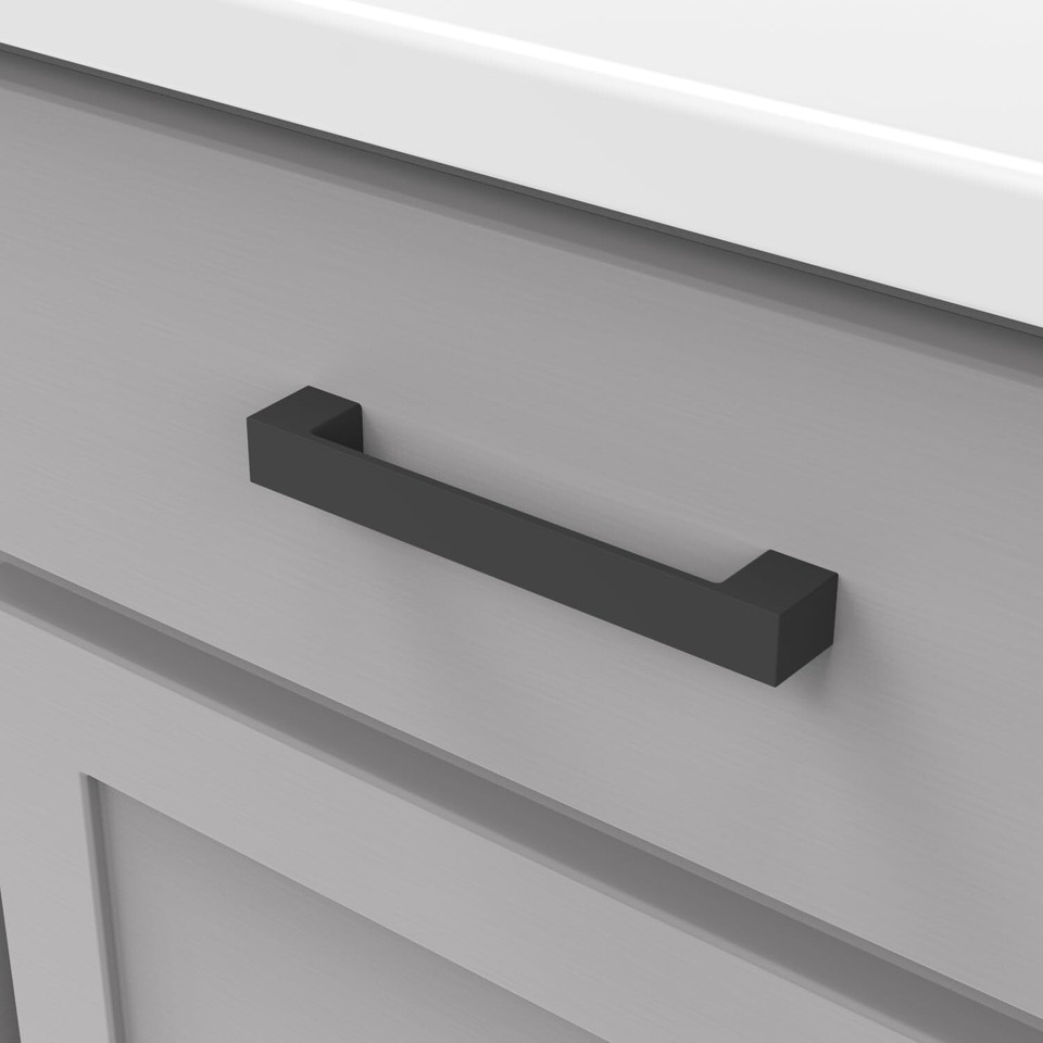 Heritage 9 Pack Square Cabinet Pulls, Low Profile Handles for Kitchen ...