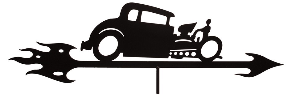 SWEN Products Farrell Series HOT ROD AUTO CAR Steel Weathervane | eBay