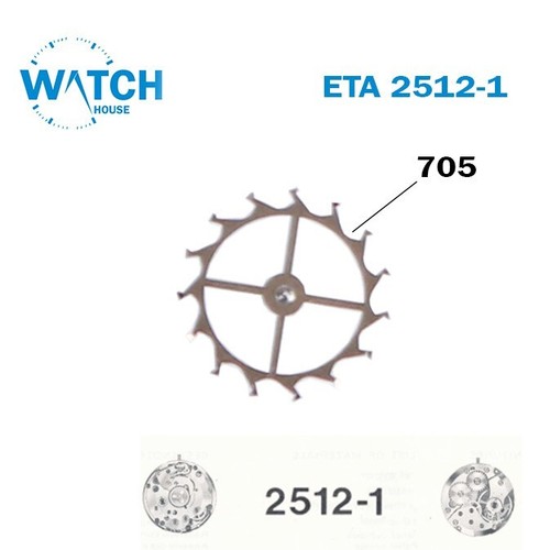 Escape wheel For ETA Movement 2512-1, Swiss Made Part No 705. | eBay