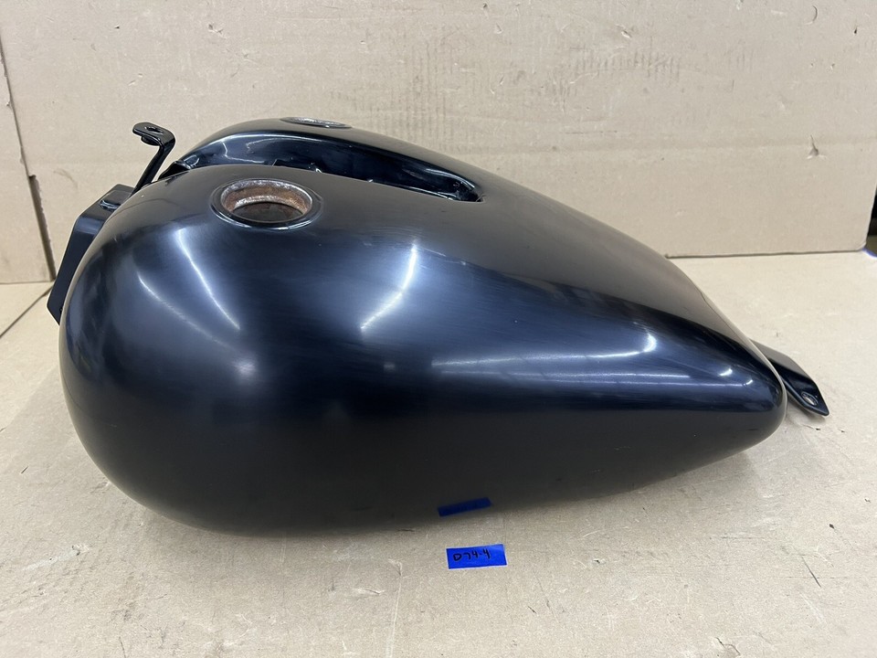 Harley-Davidson FXR Side Fill Gas Fuel Tank | Stainless Steel | Black ...