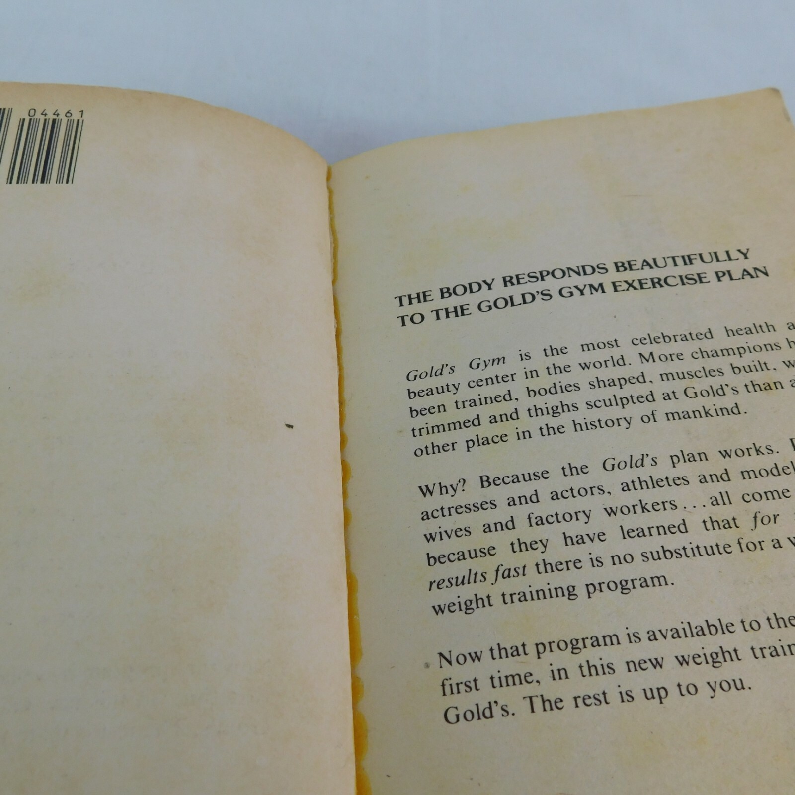 Golds Gym Weight Training Book PB 1980 Illustrated Firm Breasts Trim ...