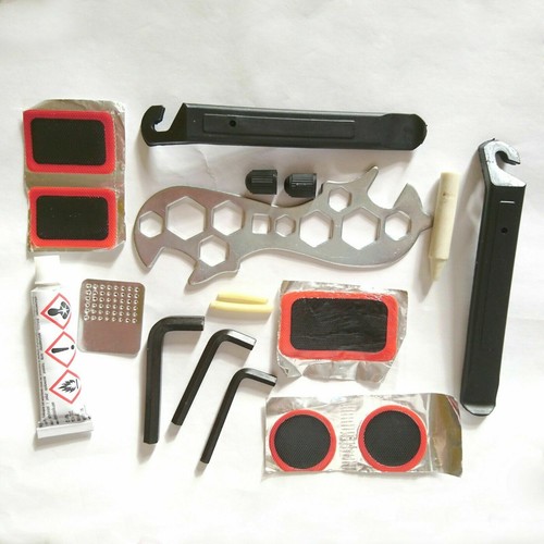 Bike Tyre Tube Bicycle Puncture Patches, Repair Tool Kit Cycle Puncher ...