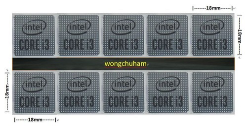 Core i3 Sticker i5 Sticker i7 Sticker i9 Sticker 10Gen 11Gen Sticker x ...