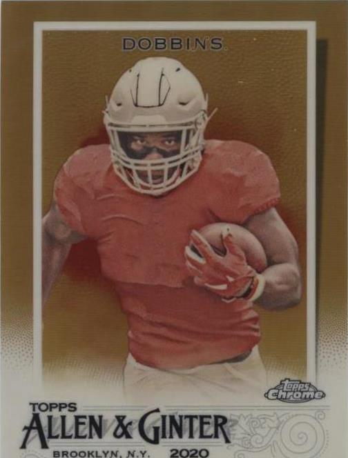 2020 Topps Allen & Ginter Chrome - J.K. Dobbins #152 Gold Refractor /50 ...