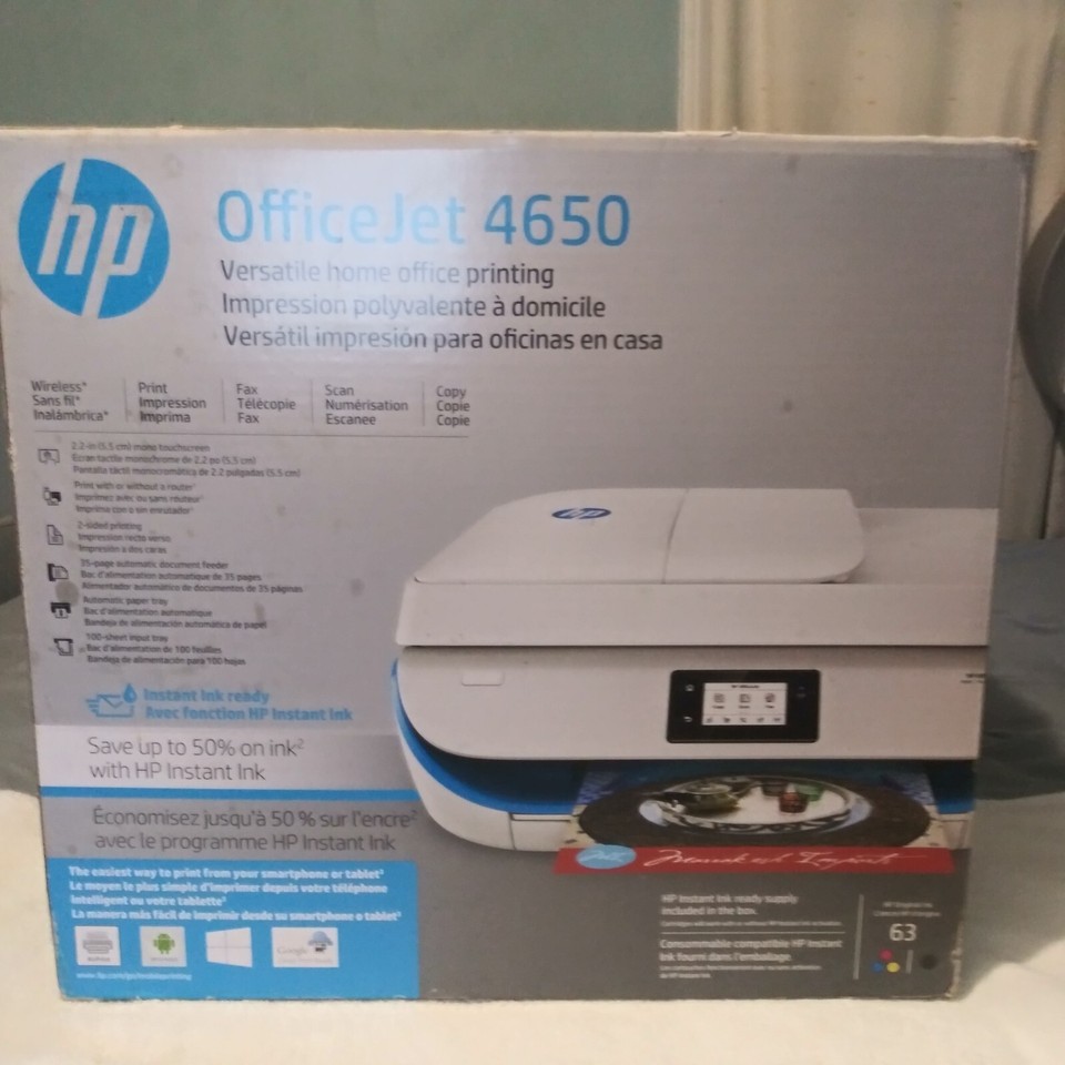 HP OfficeJet 4650 All-in-One Wireless Printer with Mobile Printing No ...