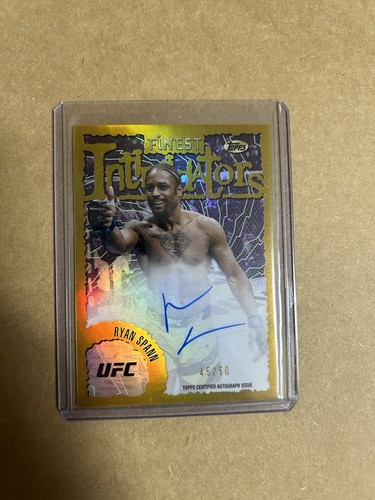 2024 Topps Finest UFC - Intimidators Autographs Gold Refractor Ryan ...