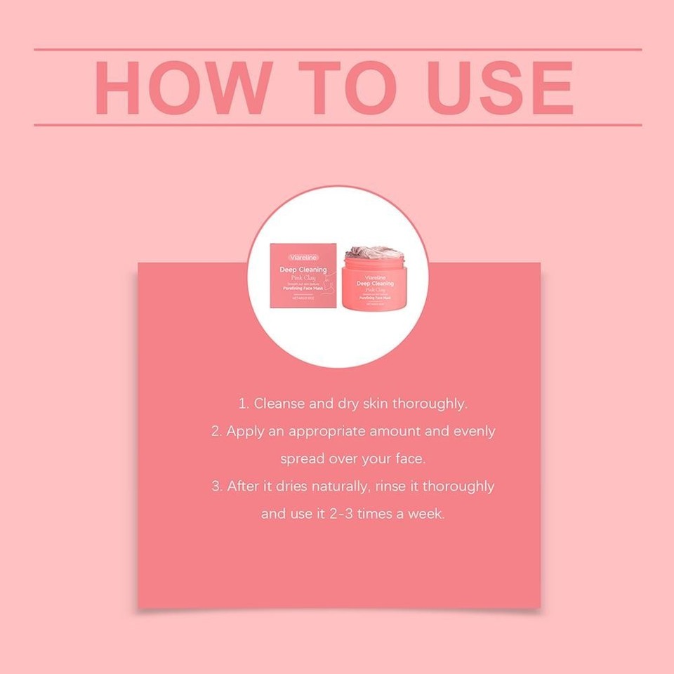 Detox Clay Face Mask 60g, Deep Cleanse For Blackheads & Skin Acne Prone ...