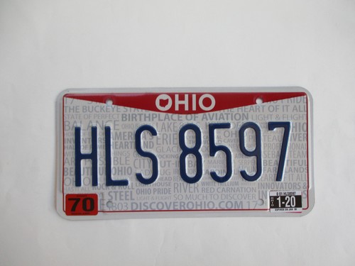 Excellent 2020 Ohio OH license plate | eBay