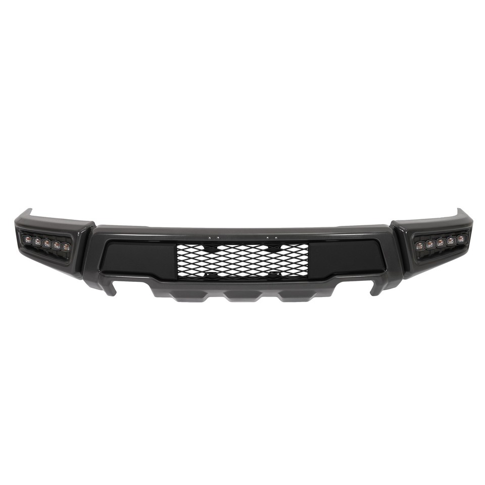 STEEL Raptor Style Front Bumper w/ LED Lights For Ford F-150 F150 2009 ...