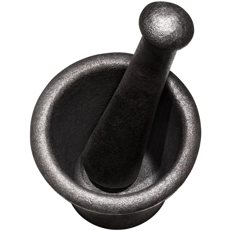 Cast Steel Mortar and Pestle Set Rock-Ore Crusher Pulverizer Assay Gold ...