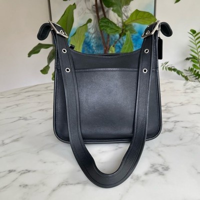 COACH Vintage Legacy Zip Shoulder Crossbody Bag 9966 Black Leather ...