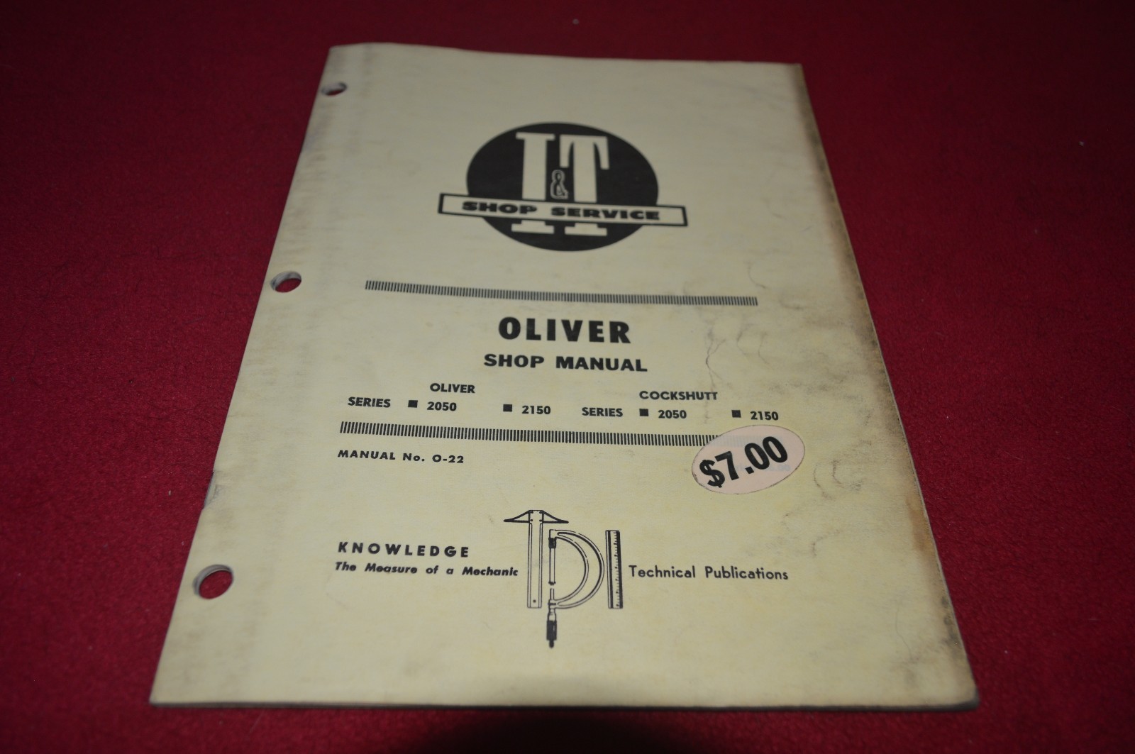 Oliver 2050 2150 Tractor I&T Shop Service Manual DCPA6 | eBay